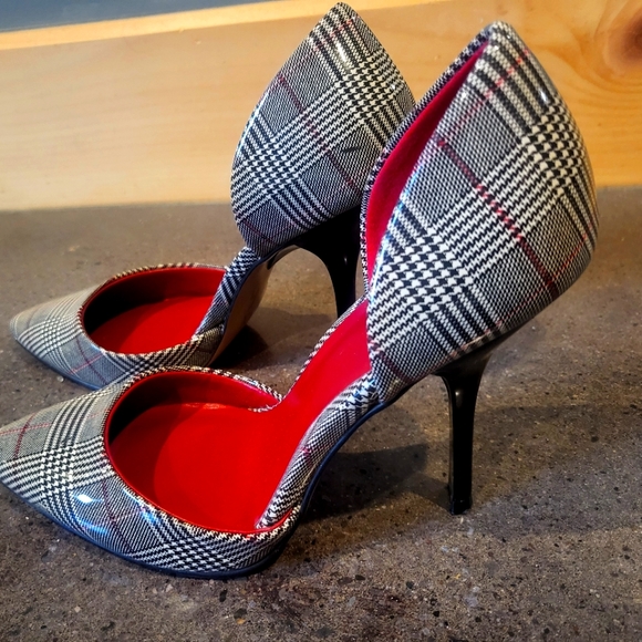 Shoes | Cute Plaid Heels | Poshmark